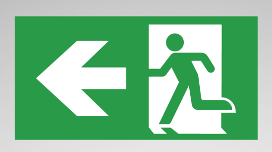 Left Legend for Orlight ORLEXTCW Exit sign – westcoastmep