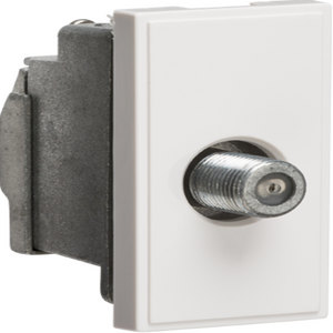 NETSATSWH Screened SAT TV Outlet Module 25 x 50mm - White – westcoastmep