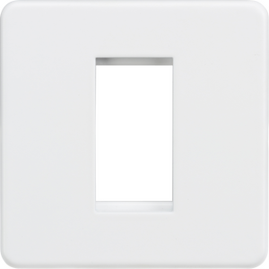 SF1GMW Screwless 1G Modular Faceplate - Matt White – westcoastmep