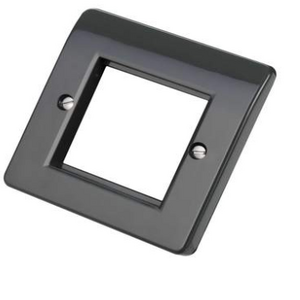 MK LOGIC PLUS K182GRA 1 GANG 2 EURO MODULE FRONT PLATE GRAPHITE ...