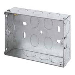 2 Gang Flush Metal Back Box (Double) 25mm – westcoastmep