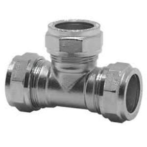 Chrome 15mm Compression Tee – westcoastmep
