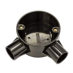 20mm PVC Conduit Angle Box Black – westcoastmep