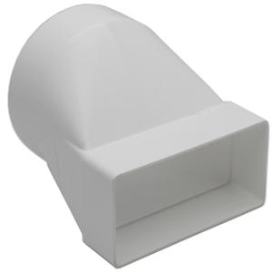 110x54mm Plastic Duct Rectangle to Round Adaptors – westcoastmep