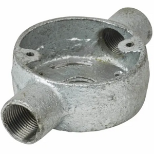 Galvanised Conduit 2 way Skeleton Through Terminal Box (20mm ...