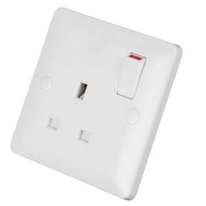 MK Base 13A 1 Gang Switched Socket White – westcoastmep