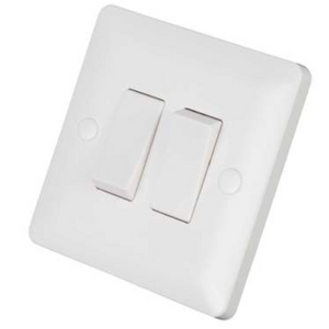 MK Base 10A 2 Gang 1 Way Light Switch White – westcoastmep