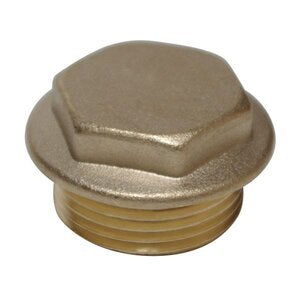 1/2" Brass Flanged Plug – westcoastmep