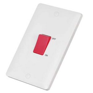 MK Base 45A DP 2 Gang Vertical Switch White – westcoastmep